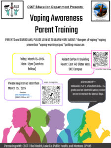 Vaping Awareness – Western Montana Area VI Agency on Aging